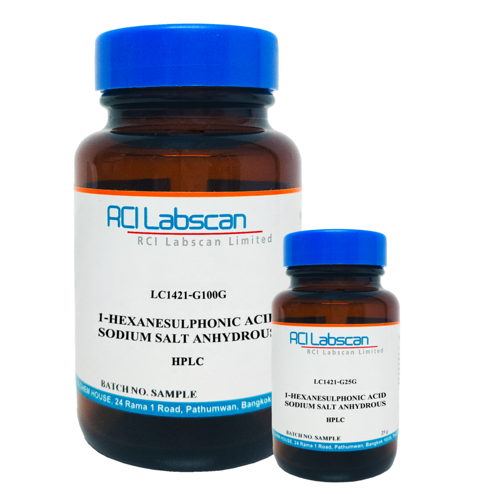 1-Hexanesulfonic Acid Sodium Salt Anhydrous, HPLC - RCI LABSCAN LIMITED ...