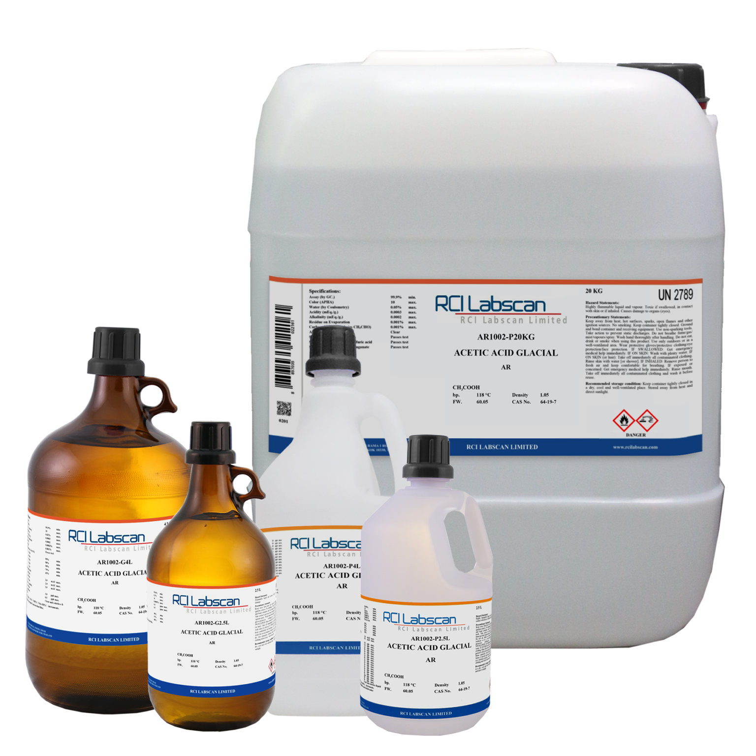 Acetic Acid Glacial, AR - RCI LABSCAN LIMITED (EN)