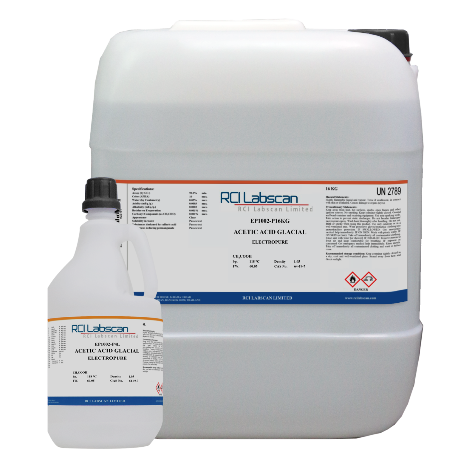 Acetic Acid Glacial, HPLC - RCI LABSCAN LIMITED (EN)