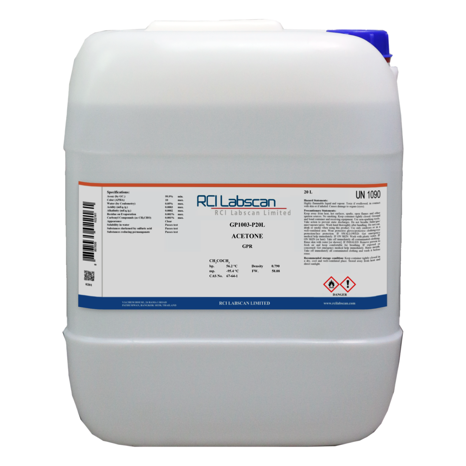 Acetone, AR - RCI LABSCAN LIMITED (EN)